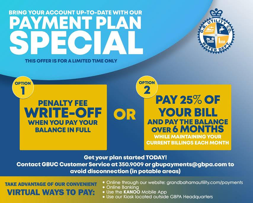 GBUC OFFERS PAYMENT PLAN SPECIAL – BAHAMAS CHRONICLE
