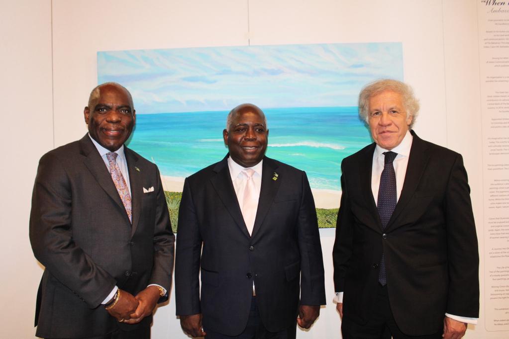 AMBASSADOR JONES EXHIBITS ART AT OAS – BAHAMAS CHRONICLE
