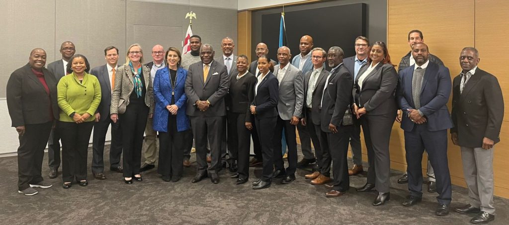 BAHAMIAN DELEGATION IN D.C. FOR MEETINGS RELATED TO THE ADOPTION OF 5-G TECHNOLOGY IN THE ...