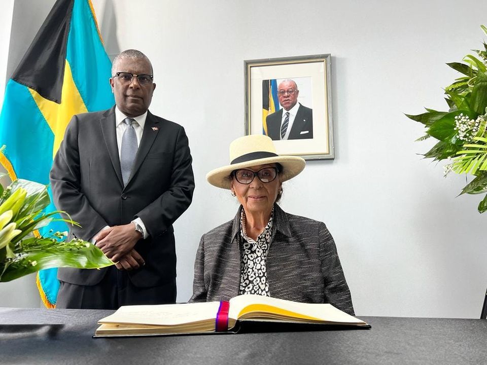 DAME MARGUERITE SIGNS BOOK OF CONDOLENCES FOR THE LATE ELDRED “ED ...